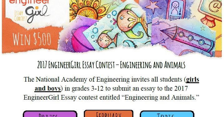 Mrs. Jensby's Quirkboard: EngineerGirl Essay Contest