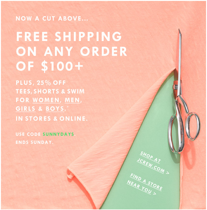 J.Crew Aficionada: Free Shipping (lower min!) at J.Crew and Madewell ...