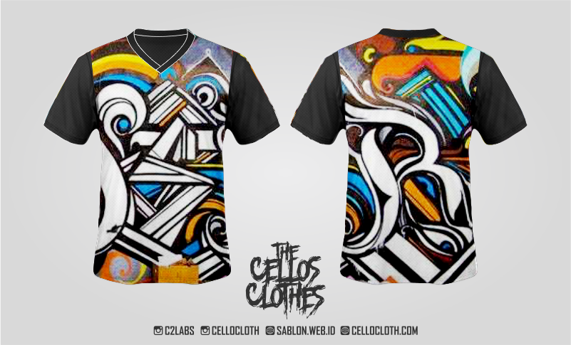 Costum Desain & Bikin Jersey Full Printing - The Cellos | Sablon Kaos ...
