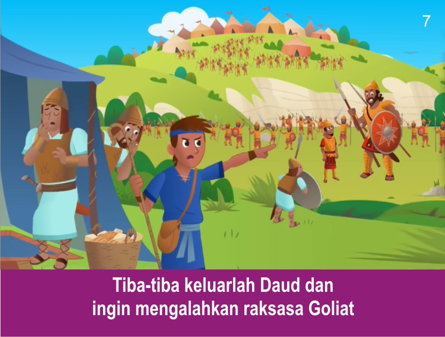 Komik Alkitab Anak: Daud Melawan Goliat