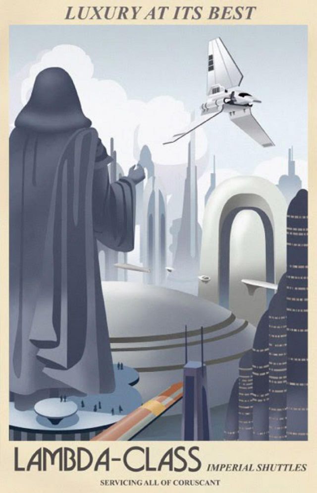 Amazing Vintage Star Wars Travel Posters by Steve Thomas ~ Vintage Everyday