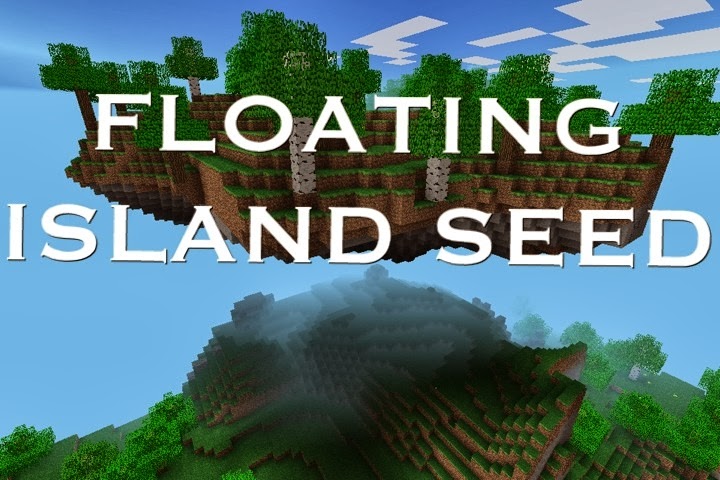 MCPE: floating island seed!!