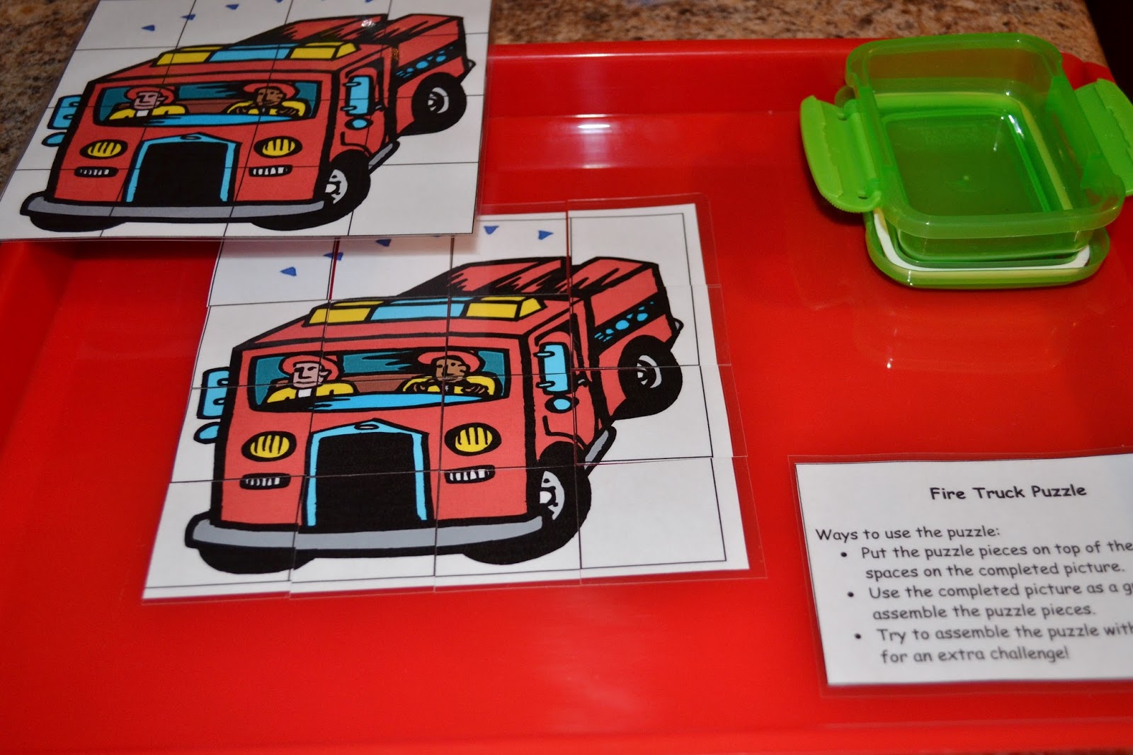 Unschool the Teacher: Fire Fighter Birthday Box