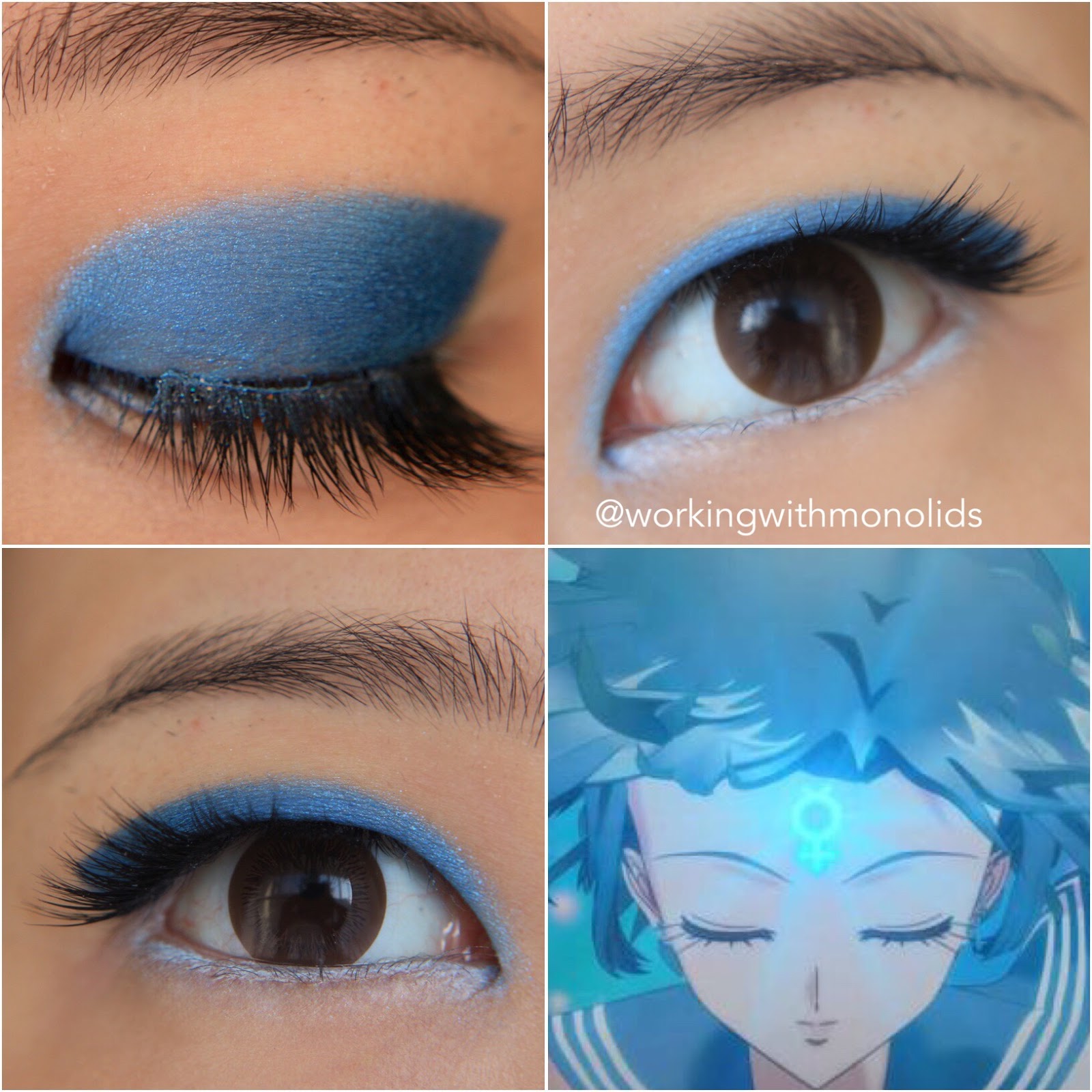 WorkingWithMonolids: Tutorial: Sailor Mercury Inspired Wearable Eye Makeup!