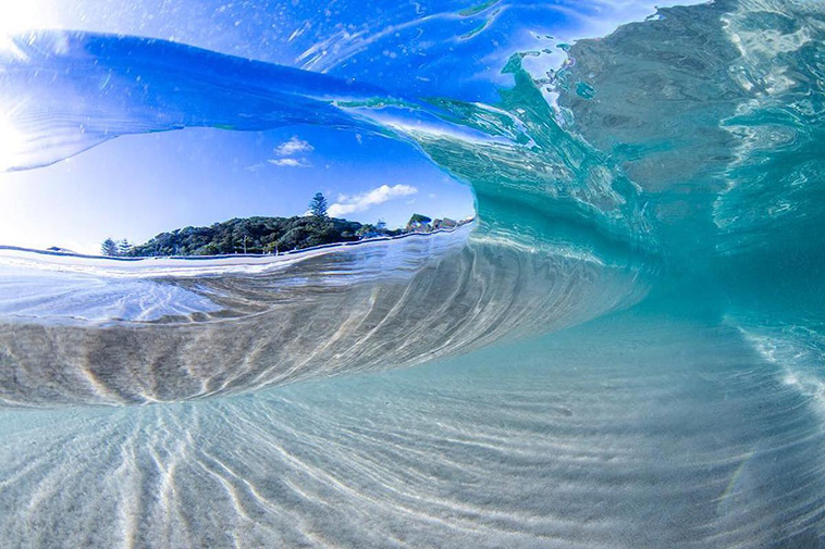Amazing Shot of Two Sharks Caught Inside a Glassy Wave By Australian ...