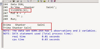 SASCERTGURU: SAS Character Function- Compress and Compbl