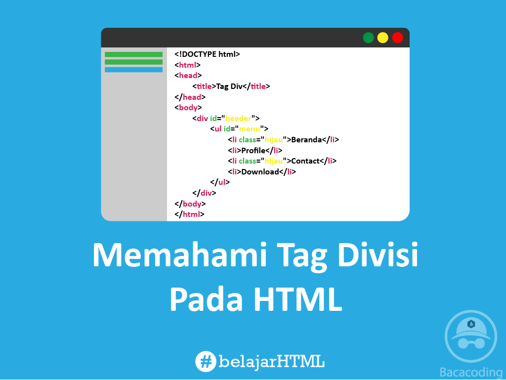 Memahami Tag div (Division) ID, Class, Parents, Child dan Siblings pada HTML ~ Domo Teknologi
