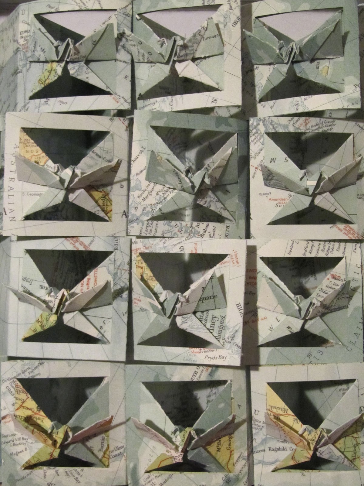 UnBound: A Paper Art Blog: Wednesday Post #3: My Map Art