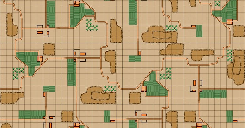 Wargaming Miscellany: Travel Battle Campaign Maps: A more randomised ...