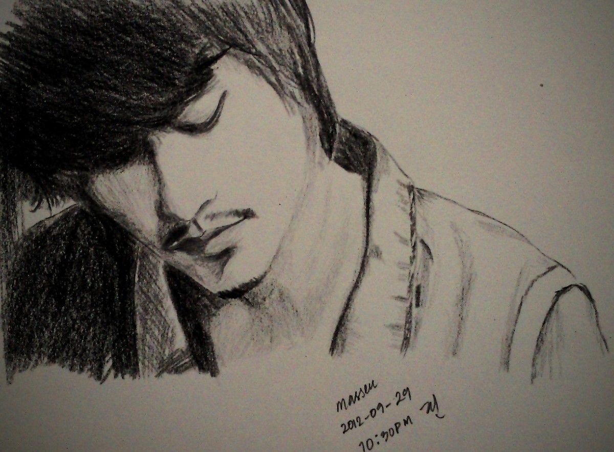 Masseu Learns To Sketch: Asian faces practice!