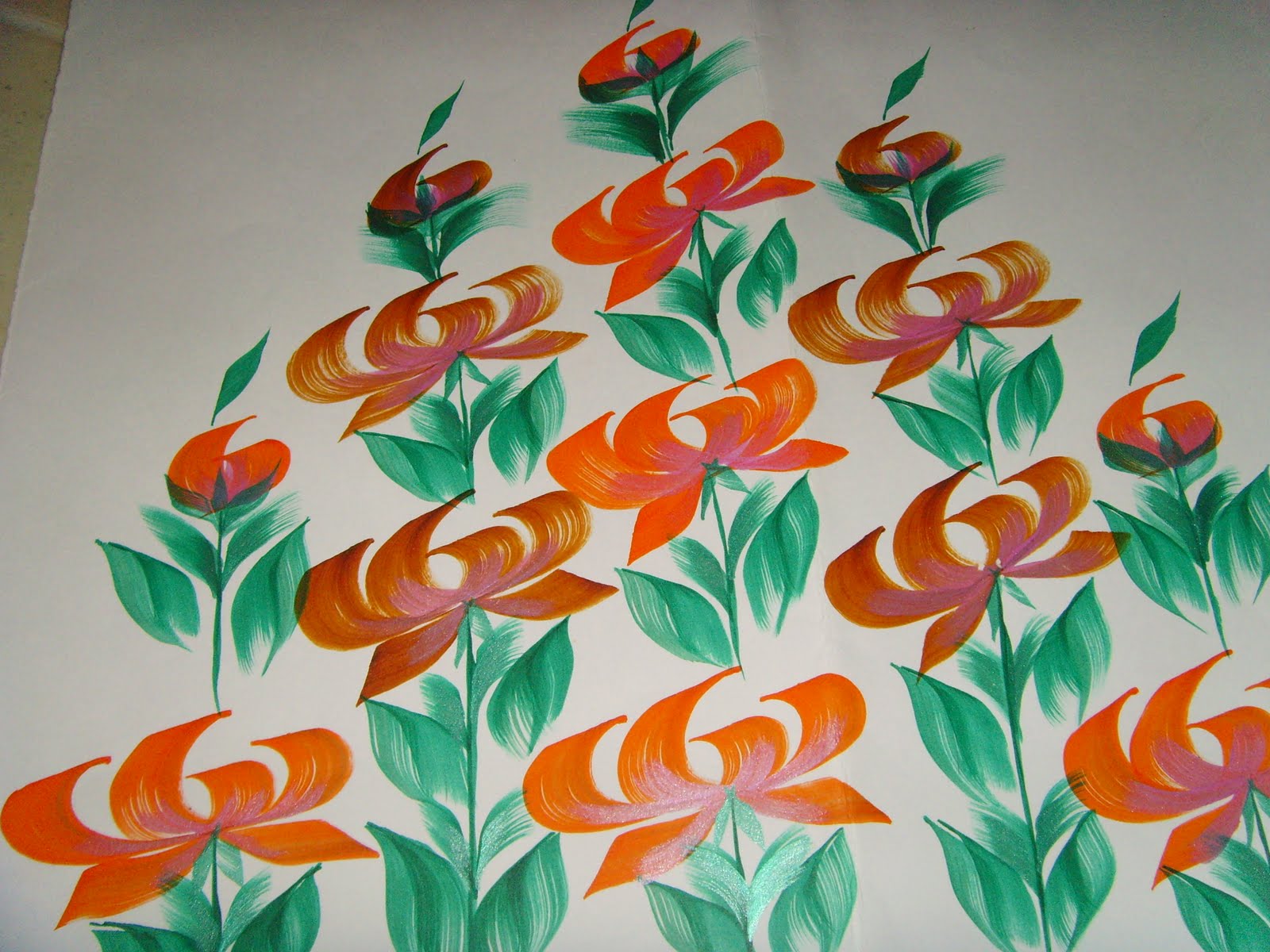 craft works: Free hand painting 5
