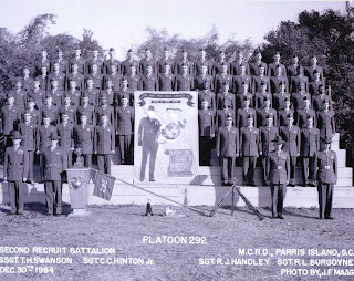 Platoon 292 USMC Dec 30th,1964 Parris Island,SC