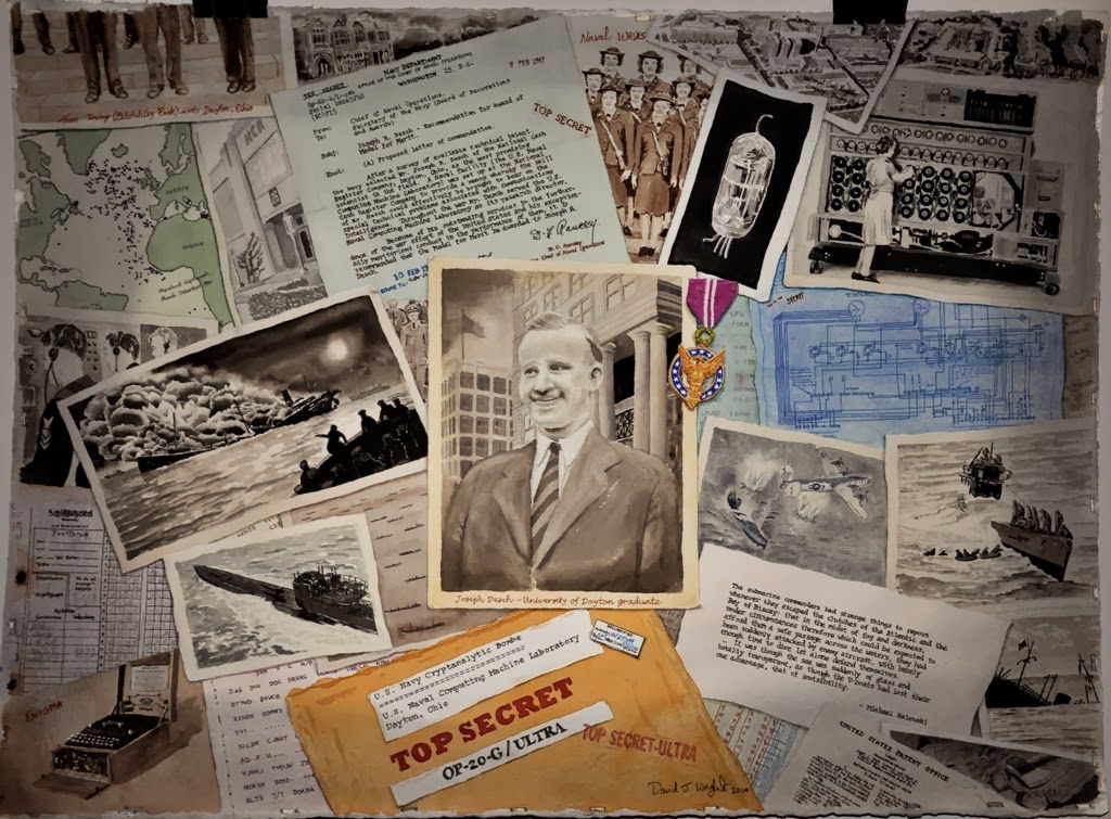 David J. Wright: Watercolor Painting: Joseph Desch (2014)