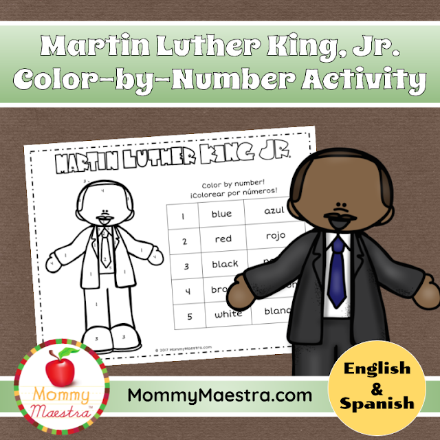 Mommy Maestra: Martin Luther King Jr. Coloring Activity