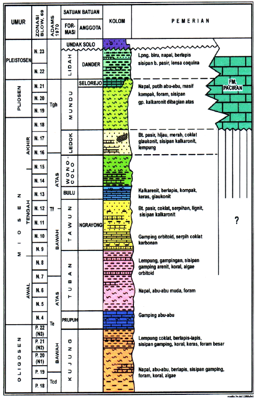 STRATIGRAFI JAWA TIMUR (REMBANG) MENURUT PRINGGOPRAWIRO (1983 ...