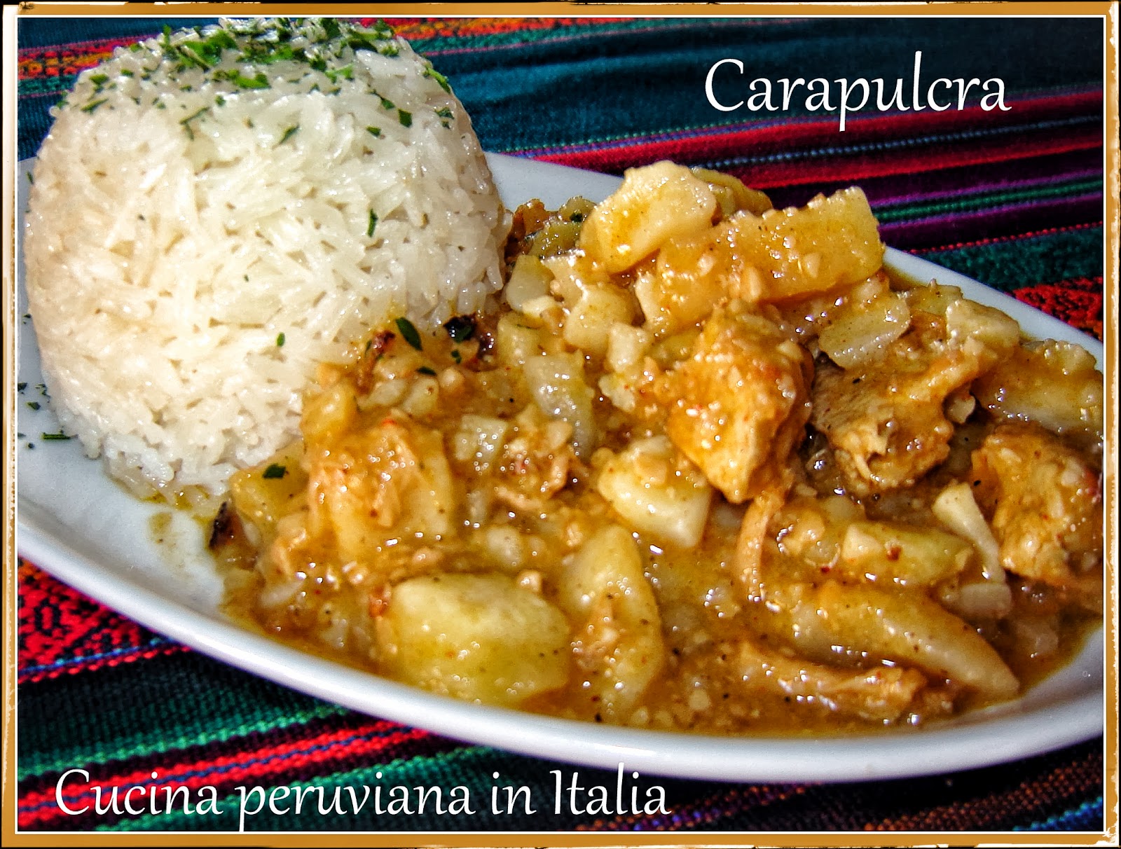Cucina peruviana in Italia: Carapulcra con yuca