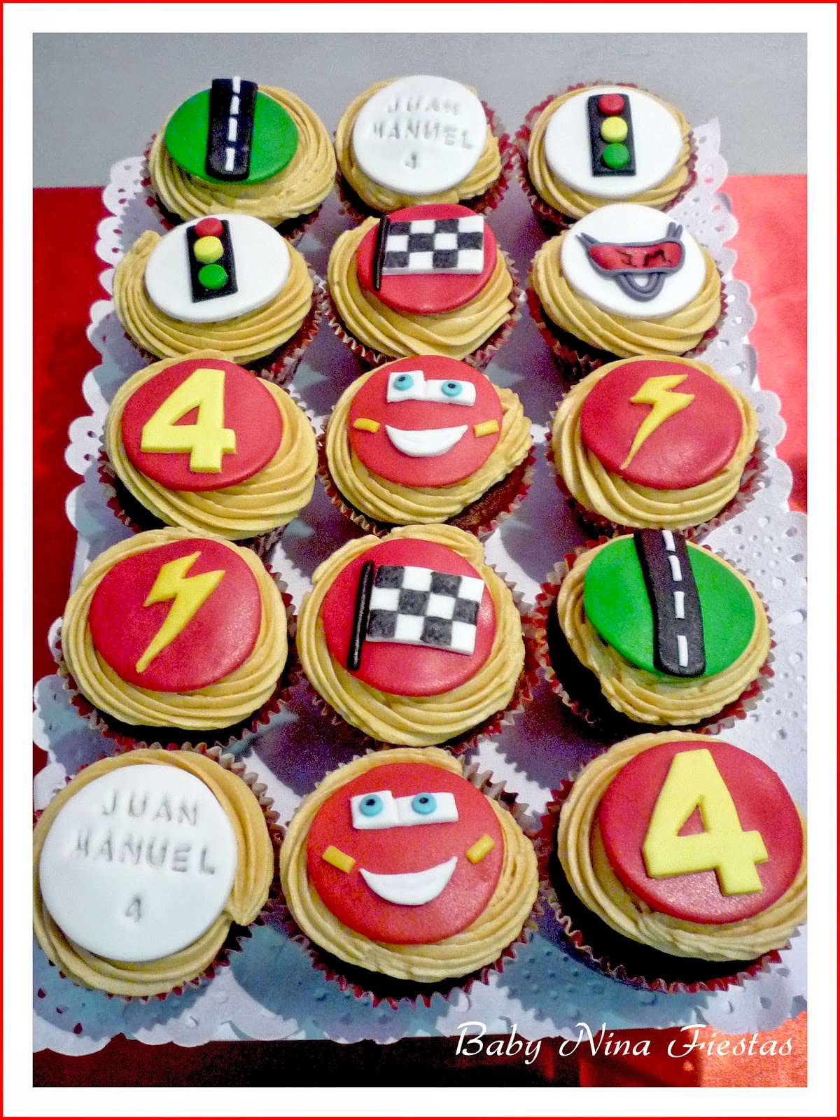 Baby Nina Fiestas: Fiesta temática Cars para el 4to cumple de Juan Manuel