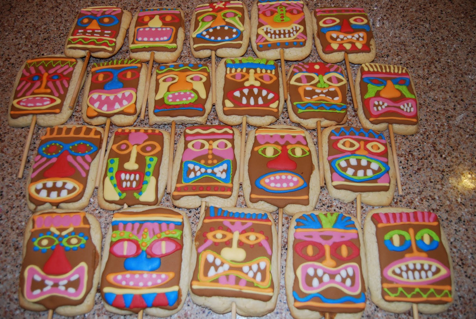 Sunshine Sweets: Tiki Cookies
