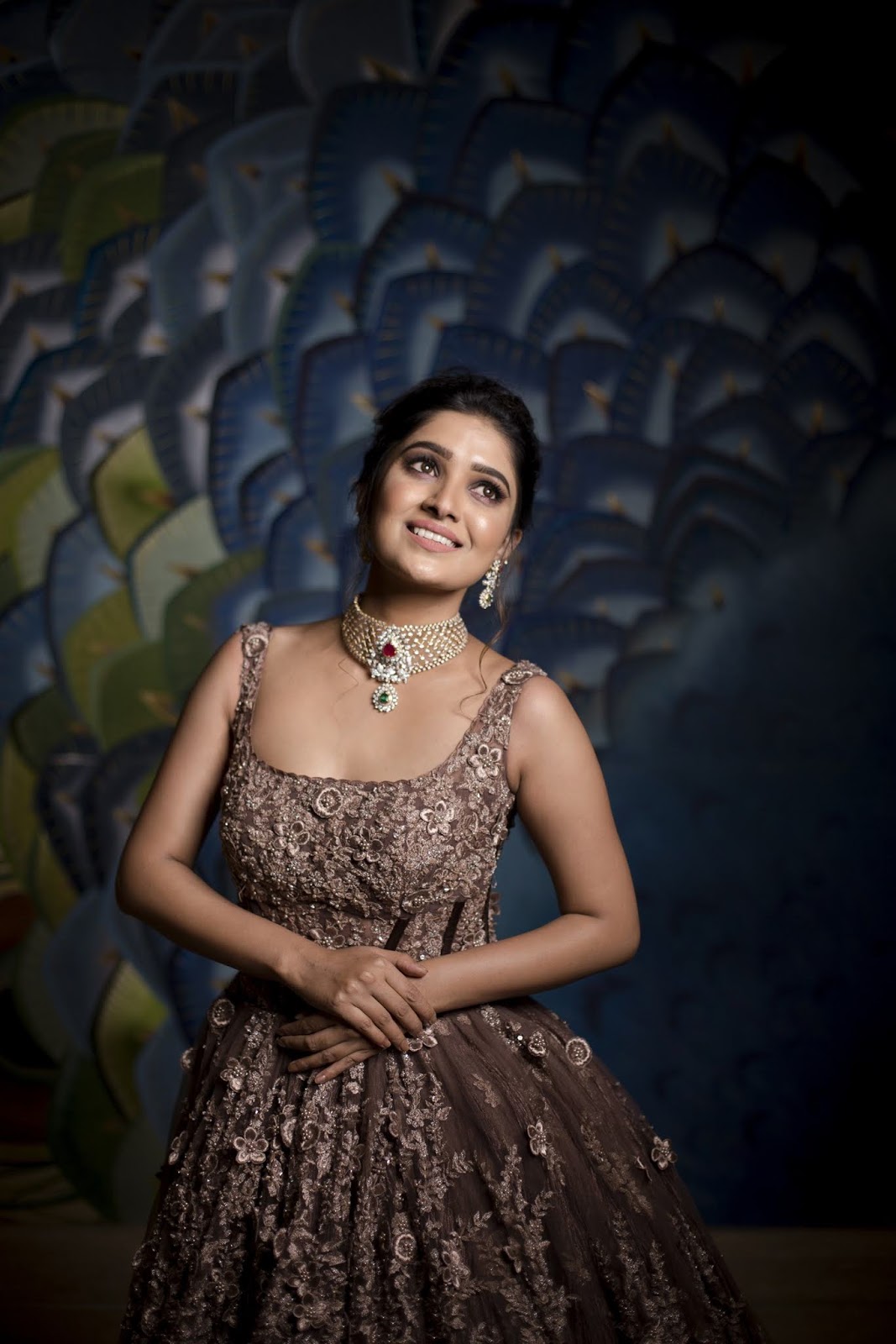 Actress Vani Bhojan New Photoshoot Stills In Long Dress