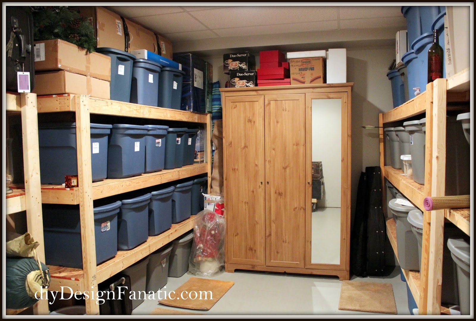 The biggest part of the unfinished area of the basement