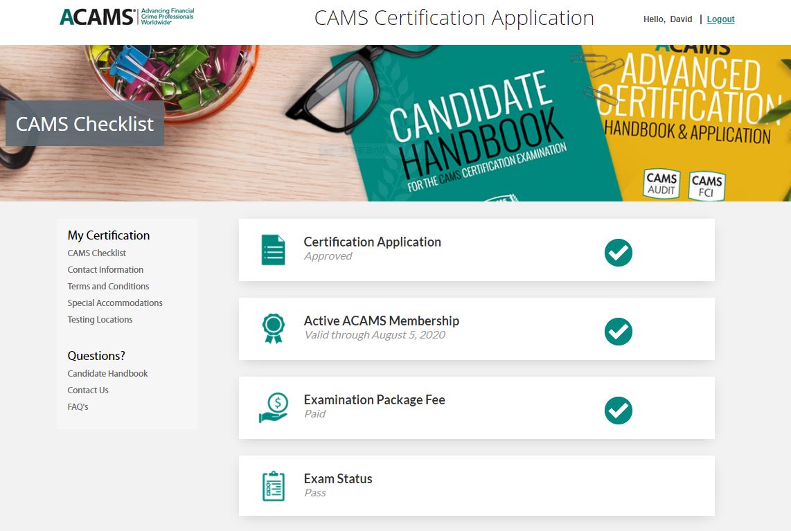 AD1986: 公認反洗錢師考試準備（CAMS，Certified Anti-Money Laundering Specialists）