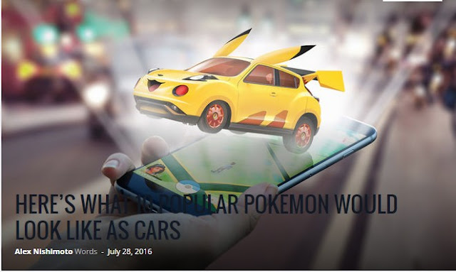 The stars of Pokemon Go get rendered with four wheels ! - UPDATE AUTOMOTIVE