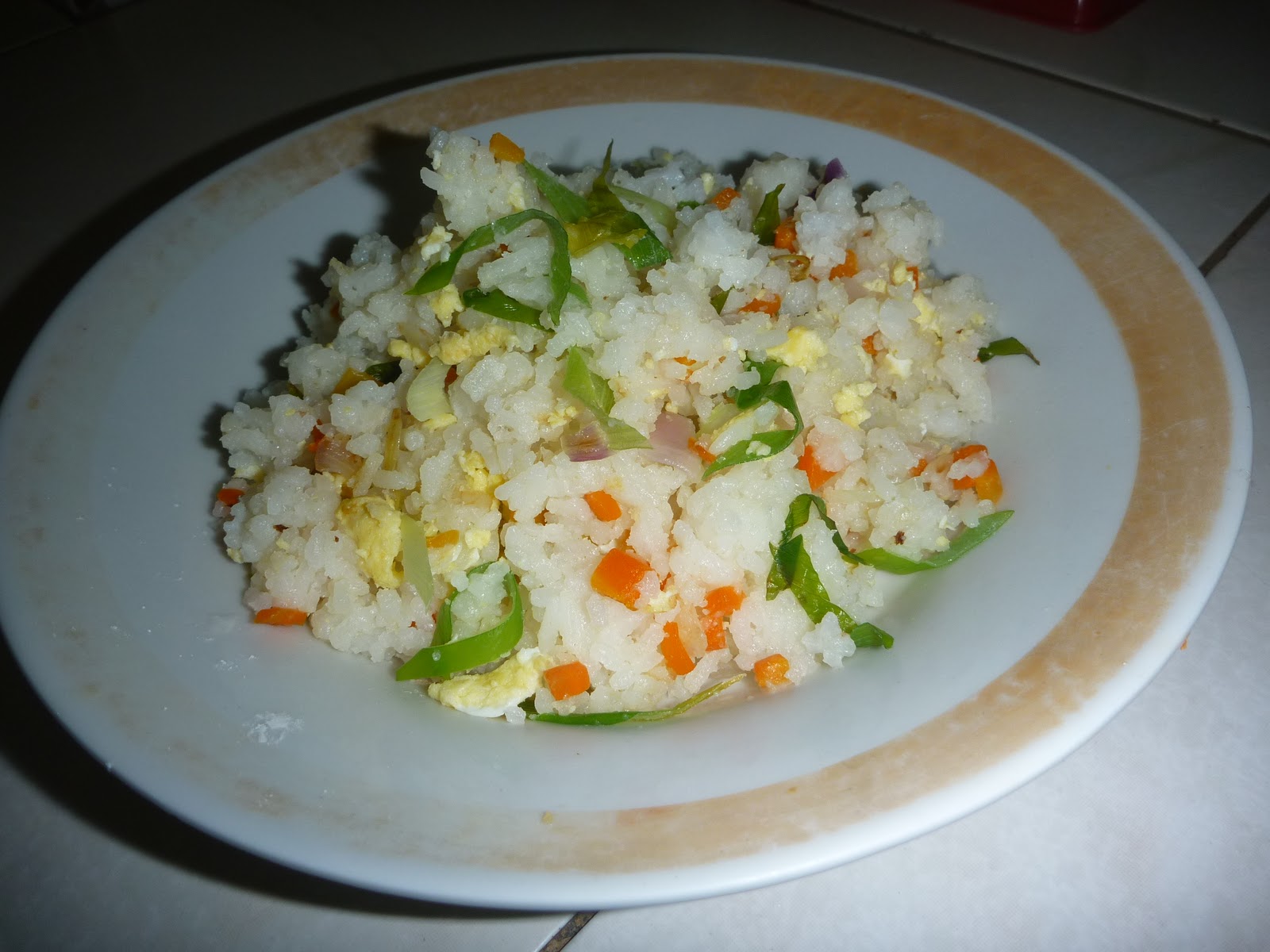 Onions and Chillies: No Meat Oriental Yang Chow Fried Rice