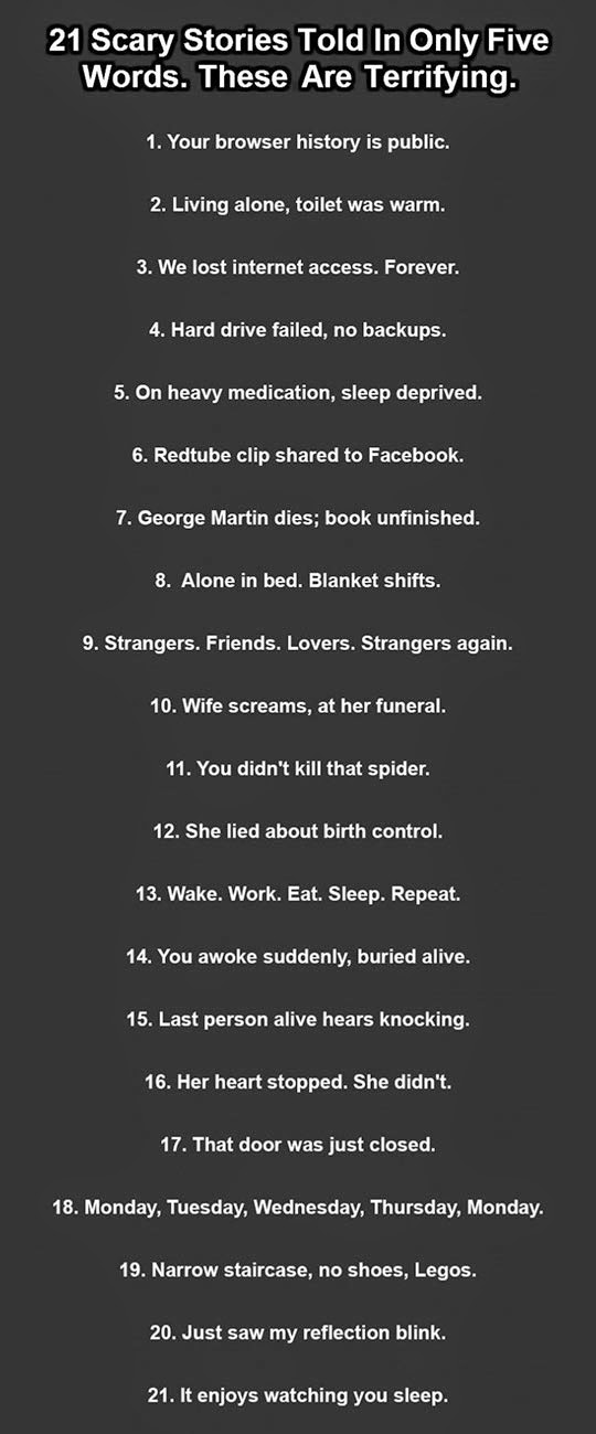 Sober In A Nightclub Five Word Scary Stories