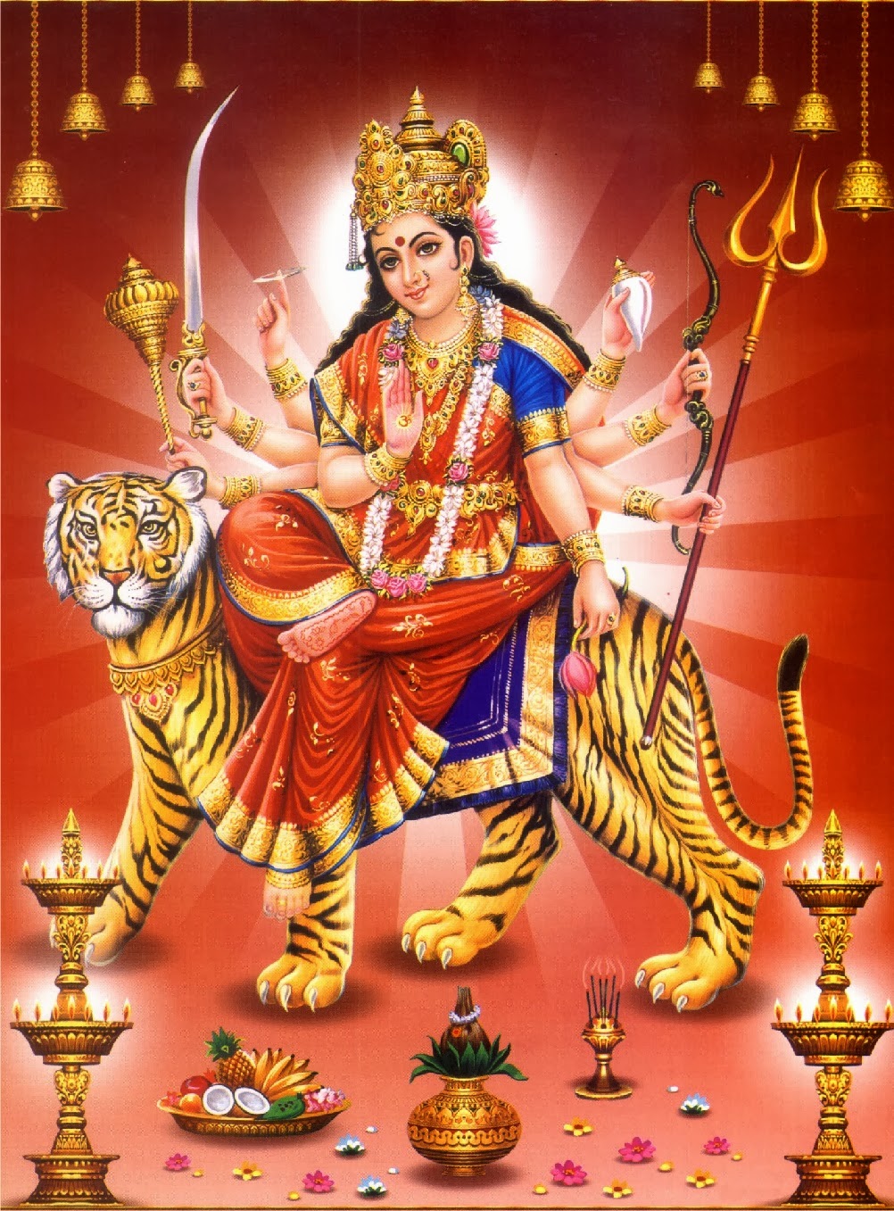 How many arms does maa Durga have and why? ~ Hinduism through Questions