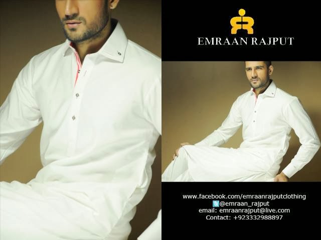 Emraan Rajput Stylish Kurta Designs Collection for Men 2014