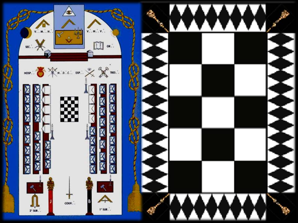 ORNAMENTOS DE LA LOGIA: EL BORDE FESTONEADO ~ MASONERIA DEL MUNDO