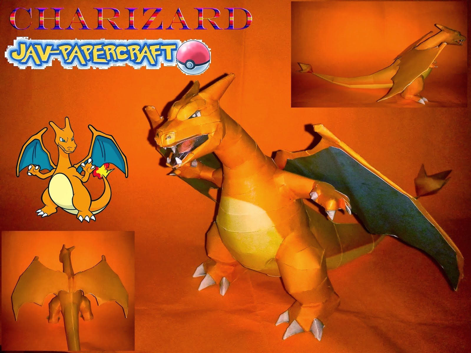 Papercraft Pokemon Charizard ~ Papercraftsparati | Todos los ...