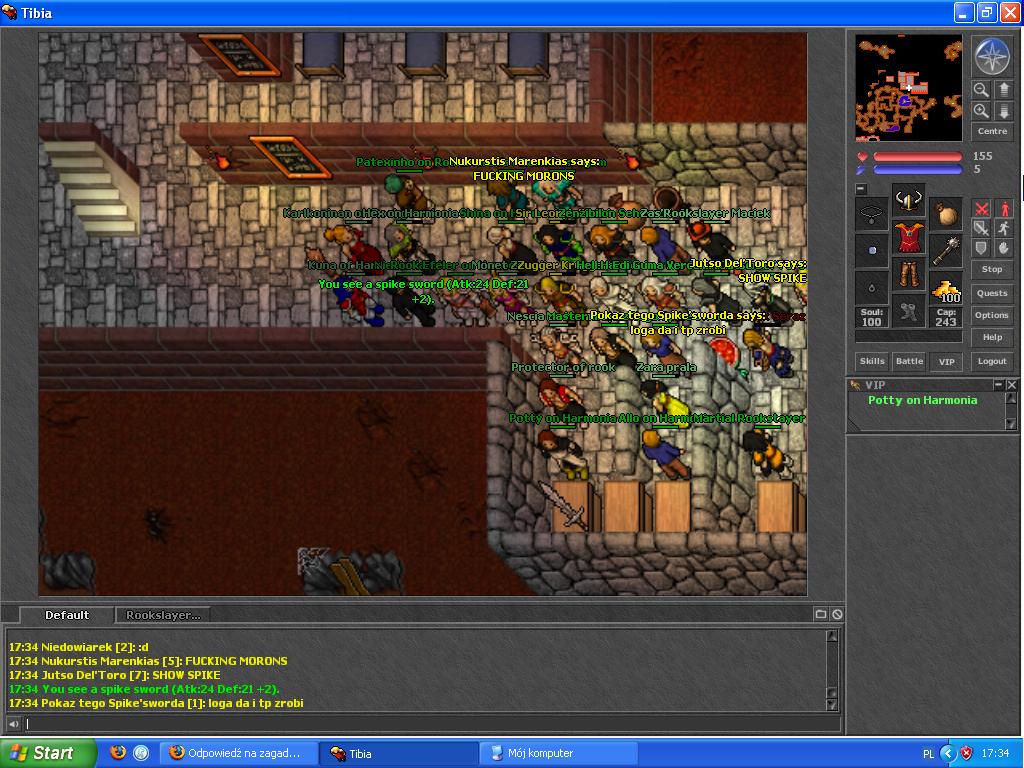 masteress MMO e RPGs: TIBIA online Rookgaard