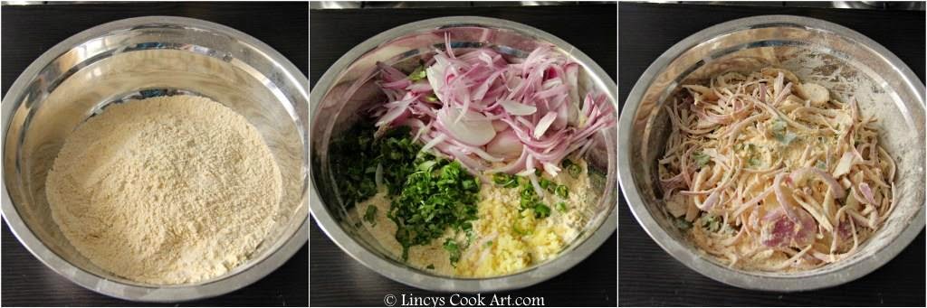 Onion Thool Pakoda ~ Lincy's Cook Art