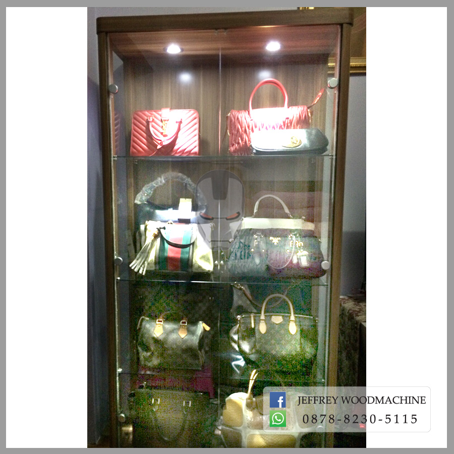 24+ Lemari Rak Kaca Tempat Tas, Trend Inspirasi!