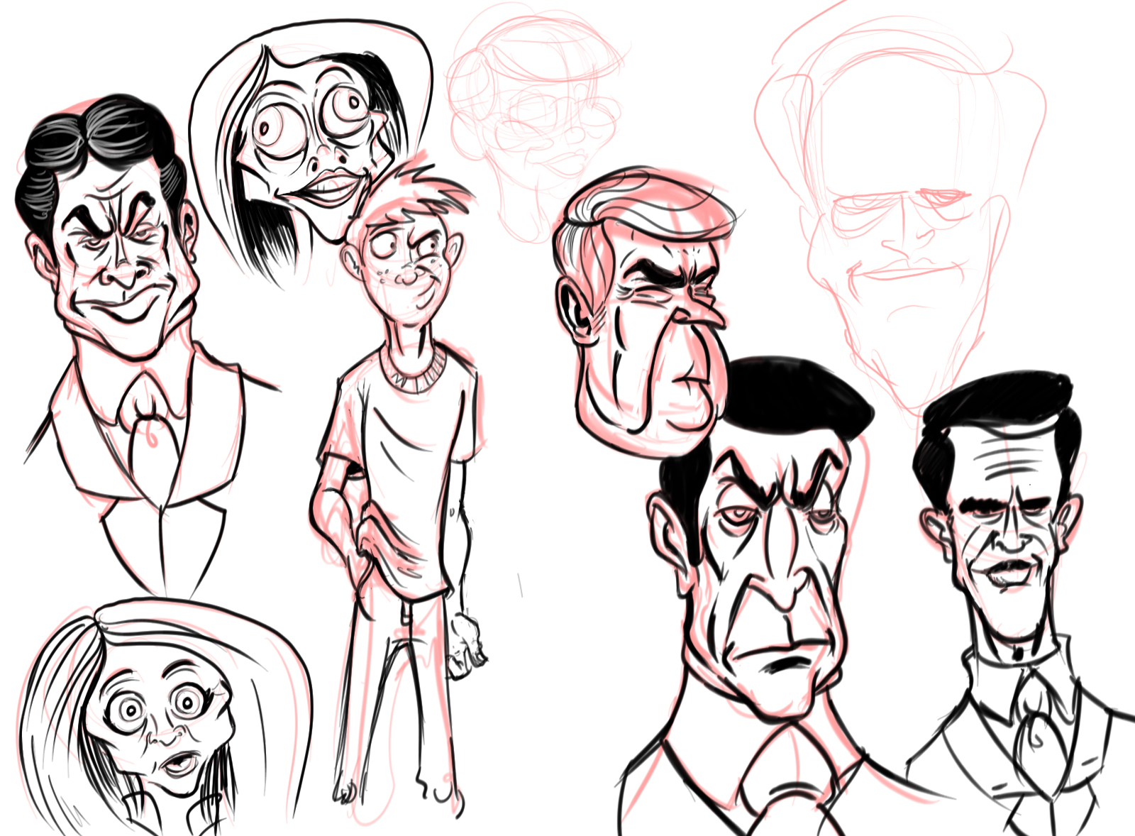 Mark Aguilar's Blog of Drawings: Random Sketches