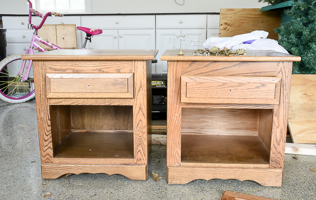 White Clad Side Table Makeover & Some Exciting News | Little House of ...