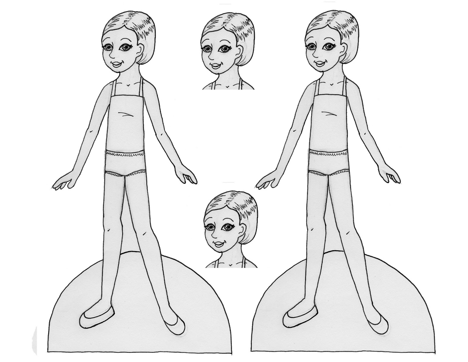 Paper Doll School: Creating a Stencil Doll