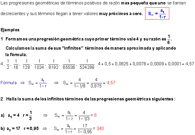 APRENDIZAJE PRODUCTIVO: PROGRESIONES GEOMETRICAS