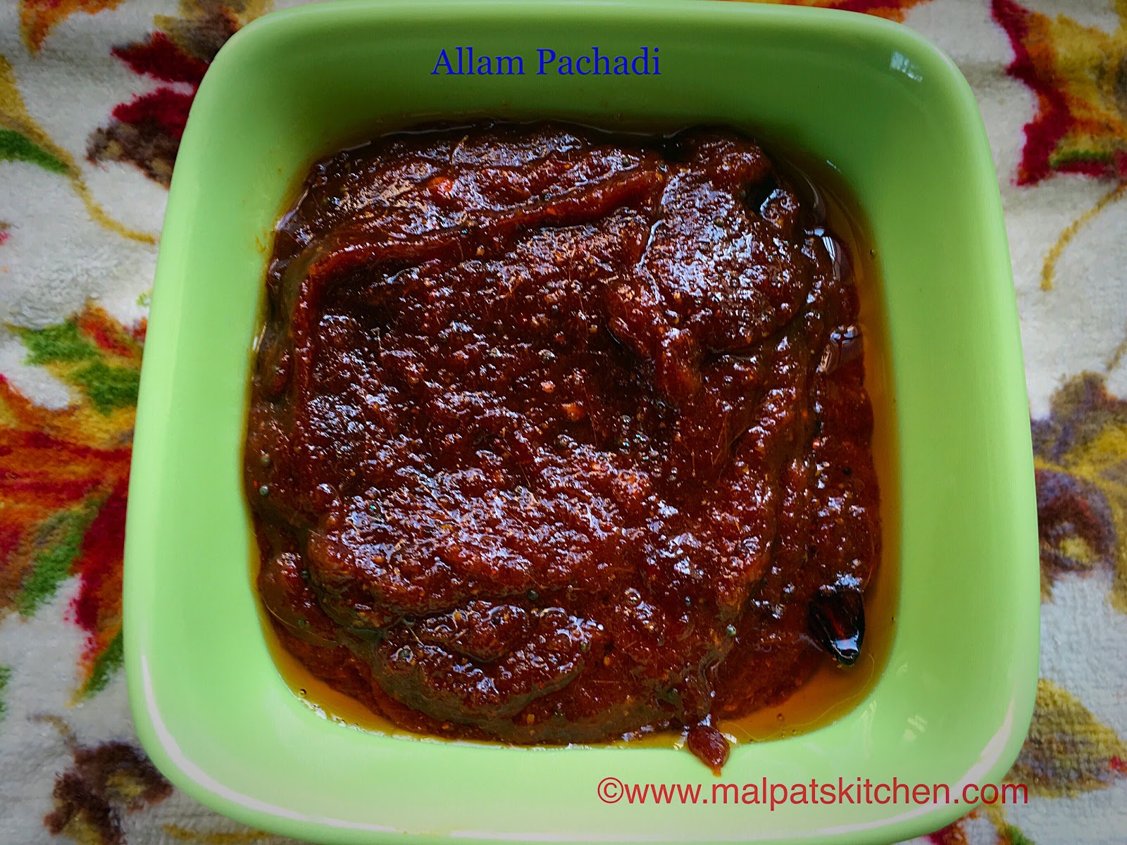 ALLAM PACHADI, how to make Allam Pachadi , how to make the Andhra ...
