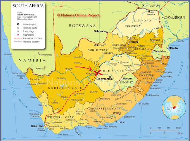 Yasemin's trip to South Africa: Die Stadt Tulbagh und die Stadt Kimberley