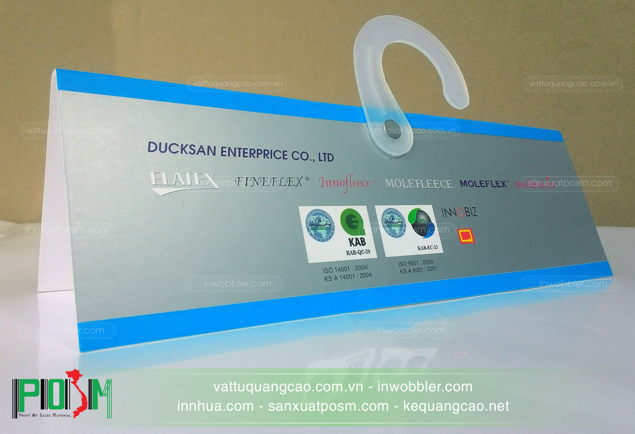 sample hangers, mẫu vải hanging, fabric sample Ducksan - sample hangers