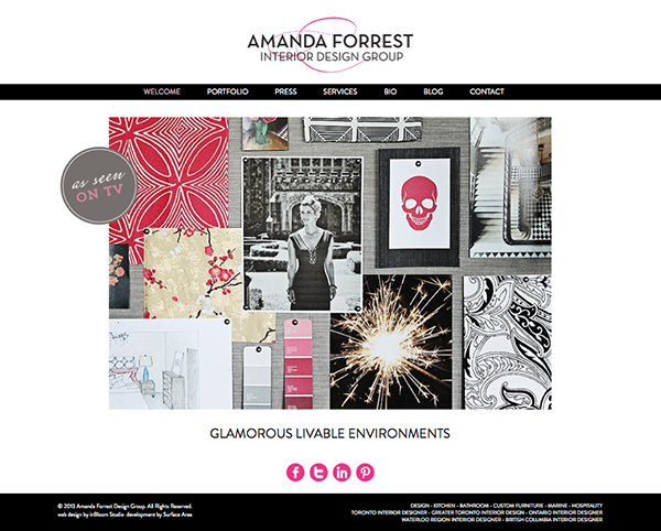 Lovely June Design Co.: my work: amanda forrest website