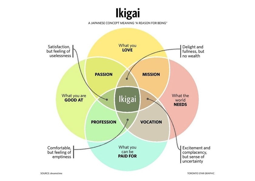 Coretan Zein : [ STRATEGI IKIGAI ] 4 Pilar Penting Untuk Sukses dan Bahagia