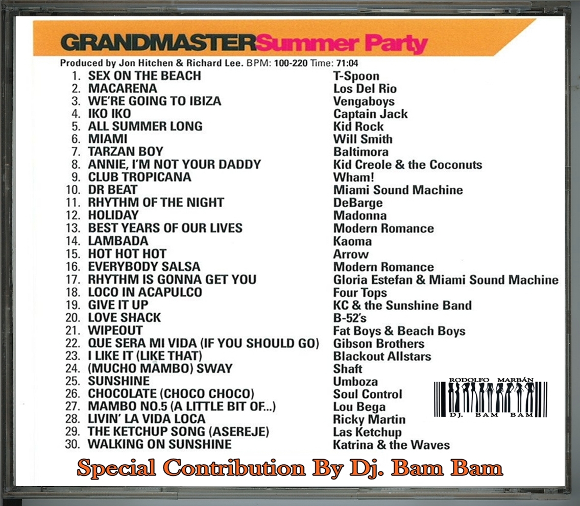 Top Vinilos Discotheque: Grandmaster Summer Party (DJ BAM BAM)