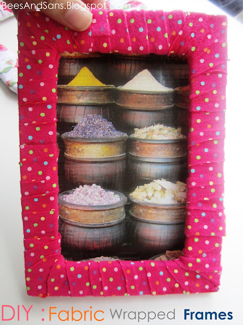 Bee's And San's: DIY : Fabric Wrapped Frames