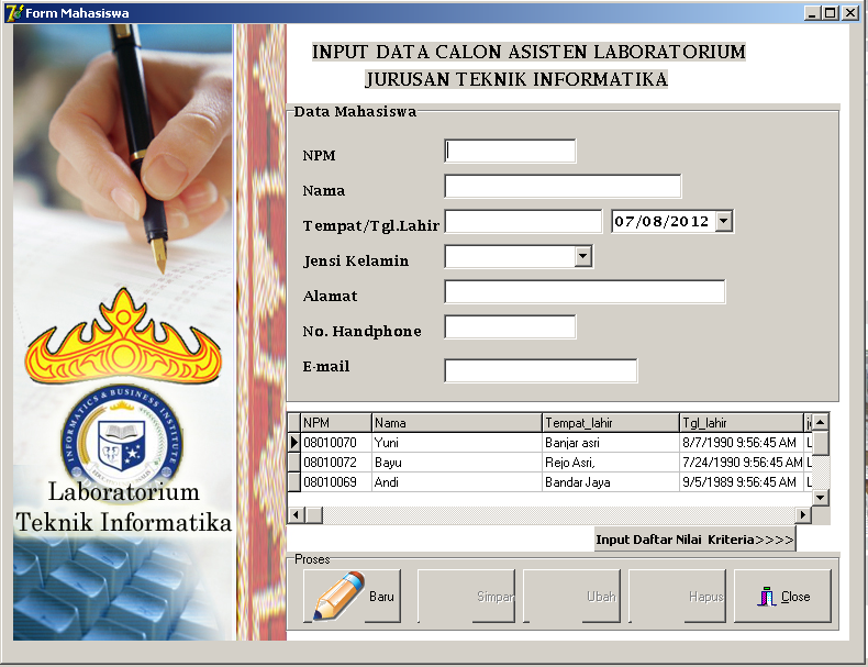 Source code sistem pendukung keputusan menggunakan delphi 7 - Kumpulan Program PHP dan MYSQL
