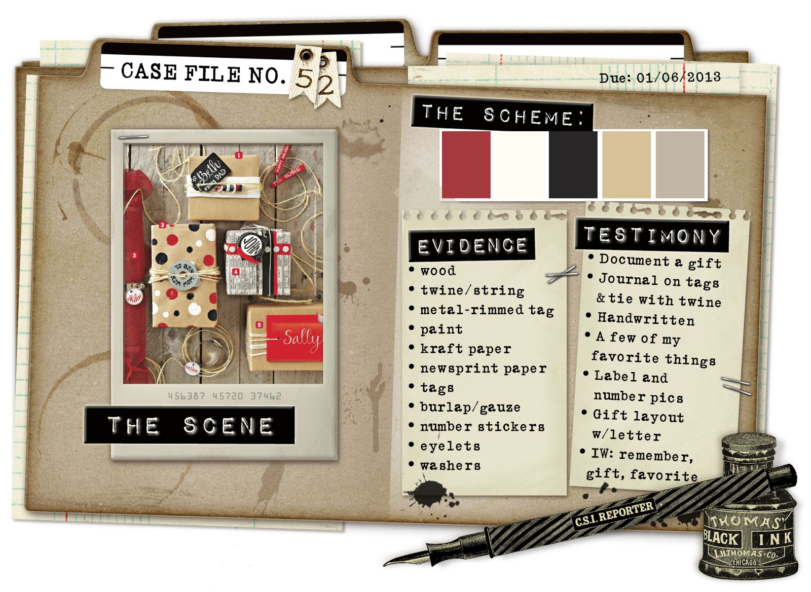 Little Scraps of Magic: Gifted {CSI Case File No. 52}