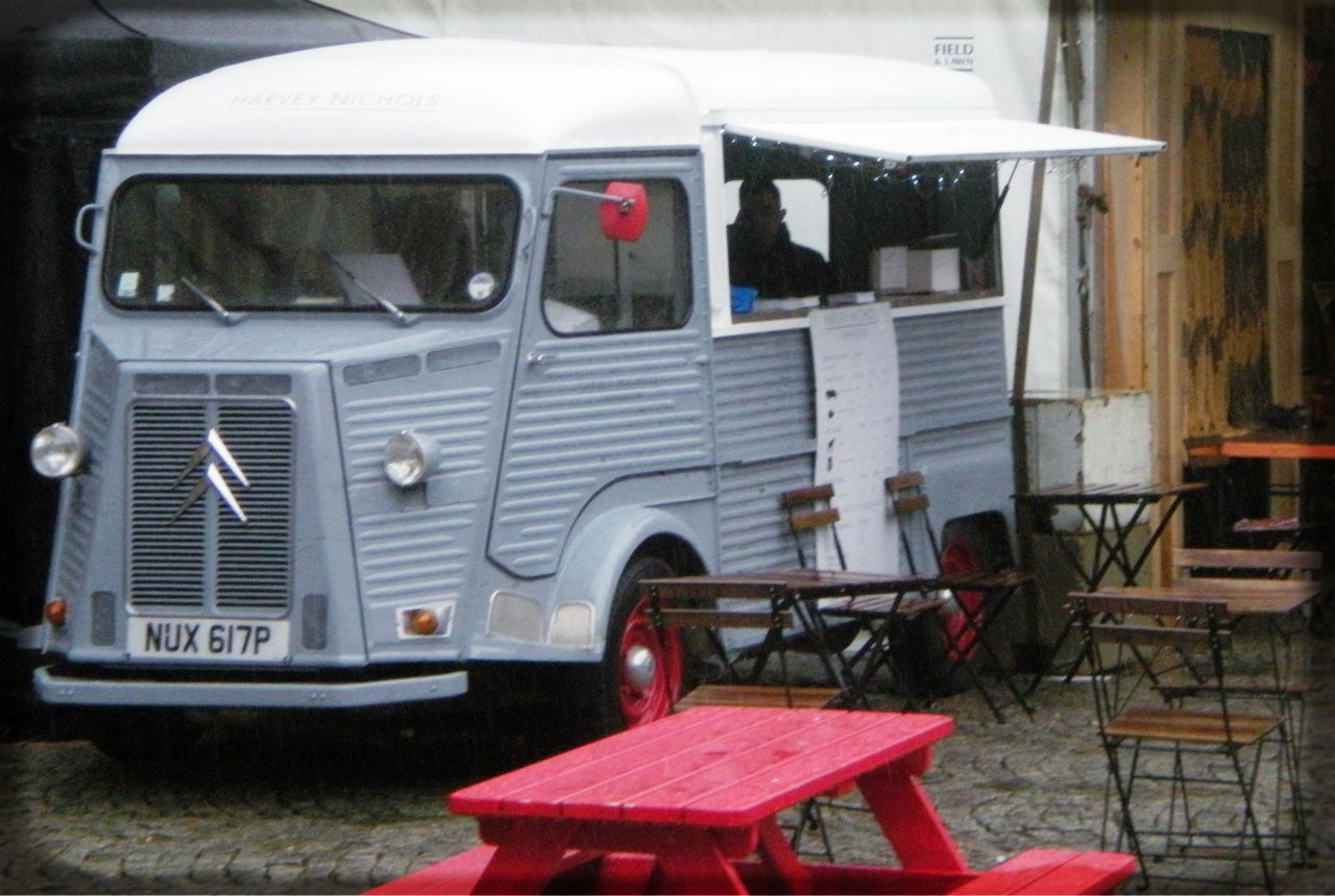 mancunian wave: Mcr food & drink festival, Harvey Nicks van