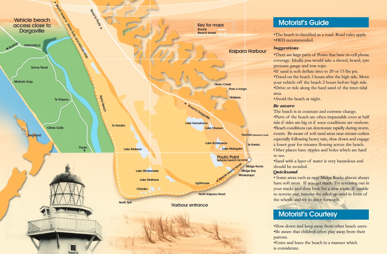 Vivre Auckland: Pouto Point, son phare et la plus longue plage routière ...